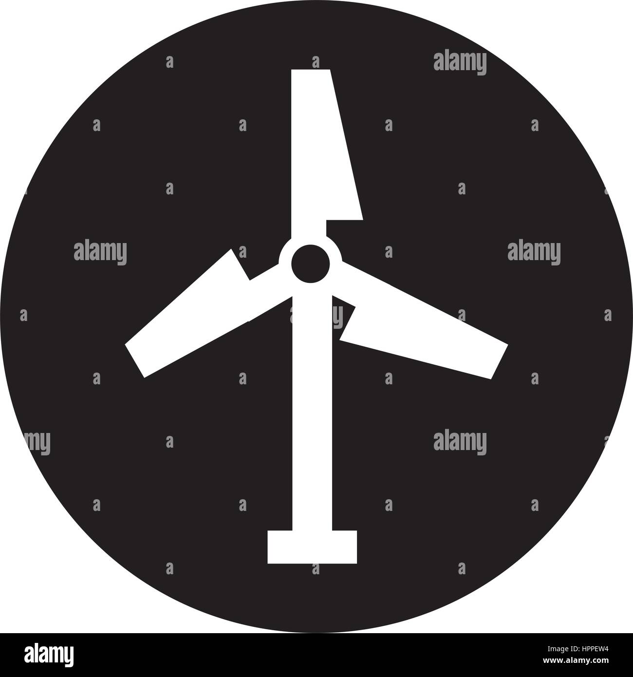 Wind turbine machine Stock Vector Images - Alamy
