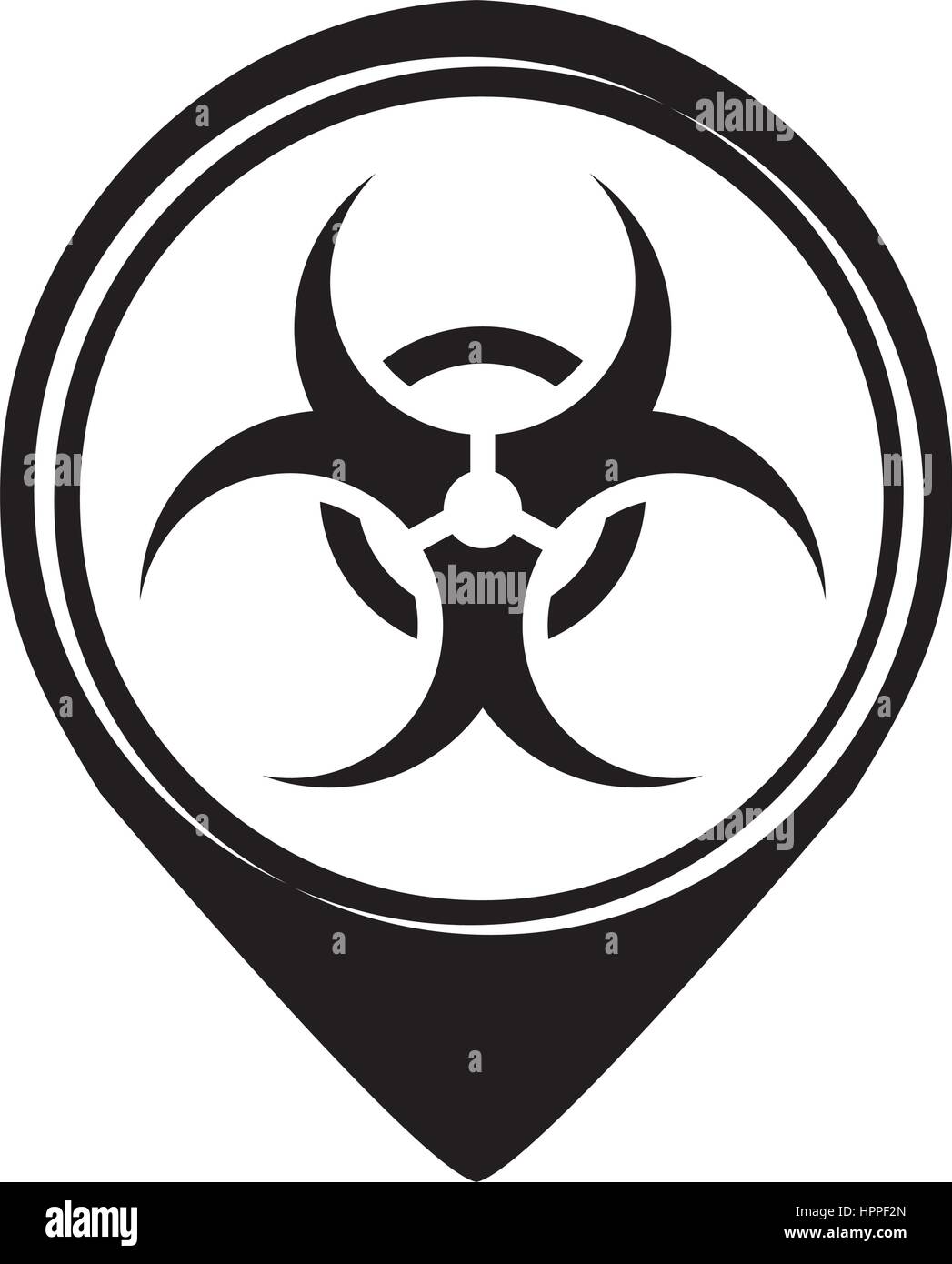 biohazard sign isolated icon Stock Vector Image & Art - Alamy