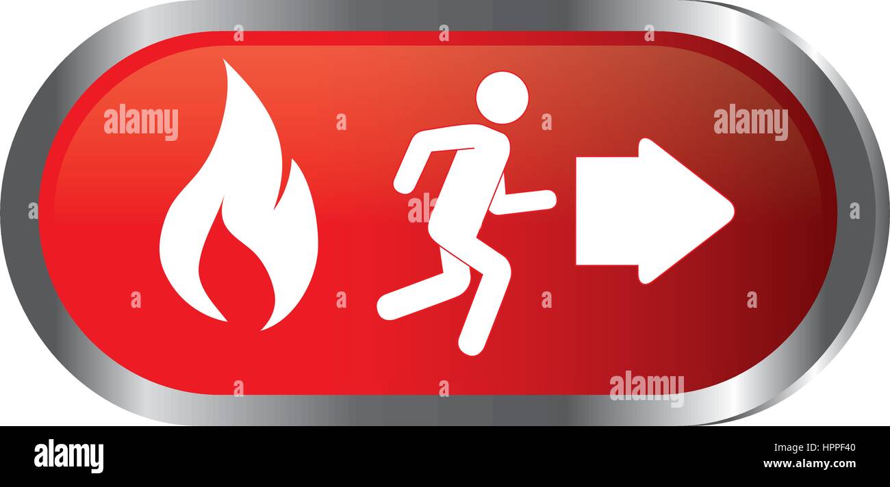 Emergency Exit Icon High Resolution Stock Photography and Images - Alamy