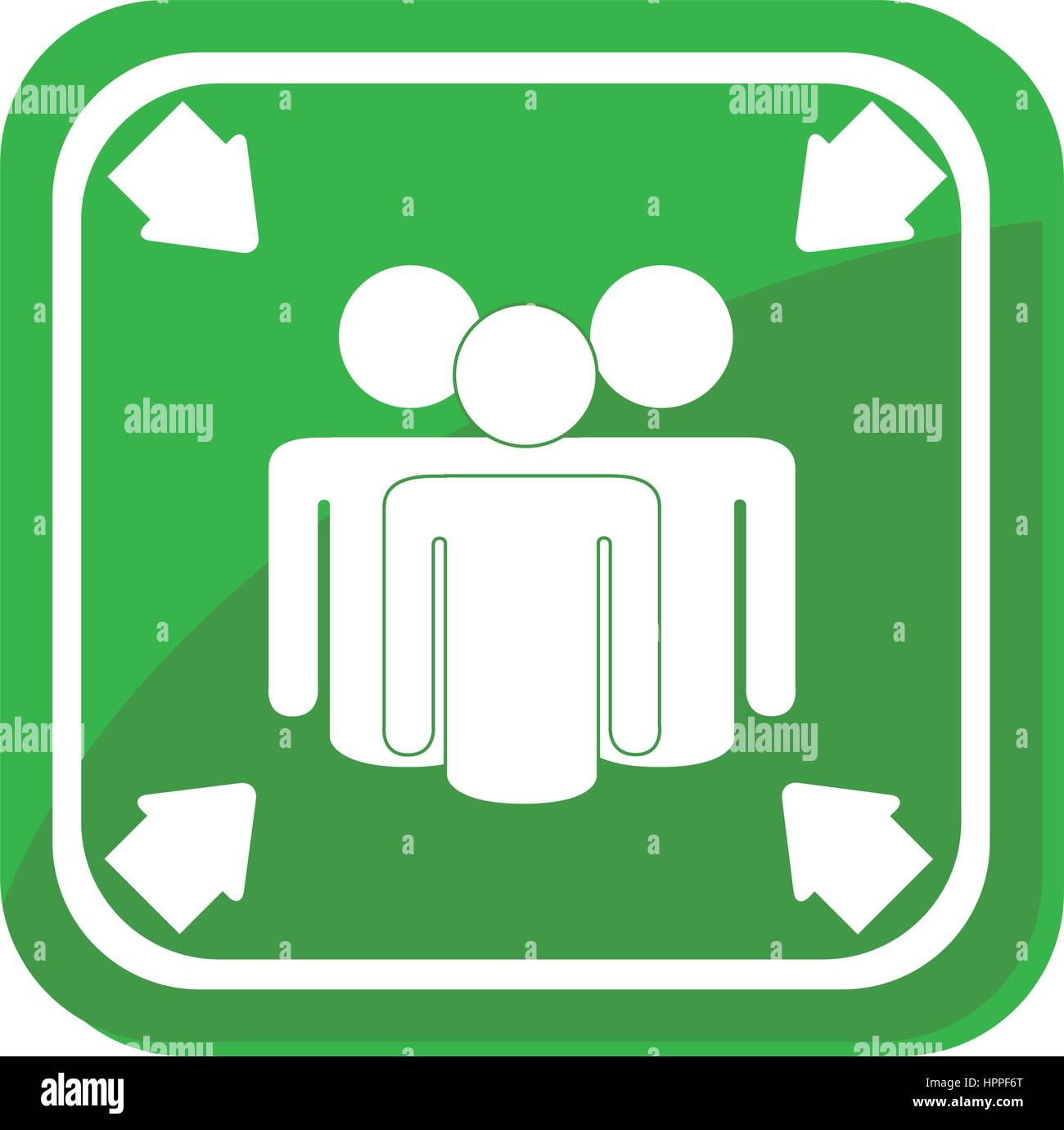 Green sign emergency assembly point Stock Vector Images - Alamy