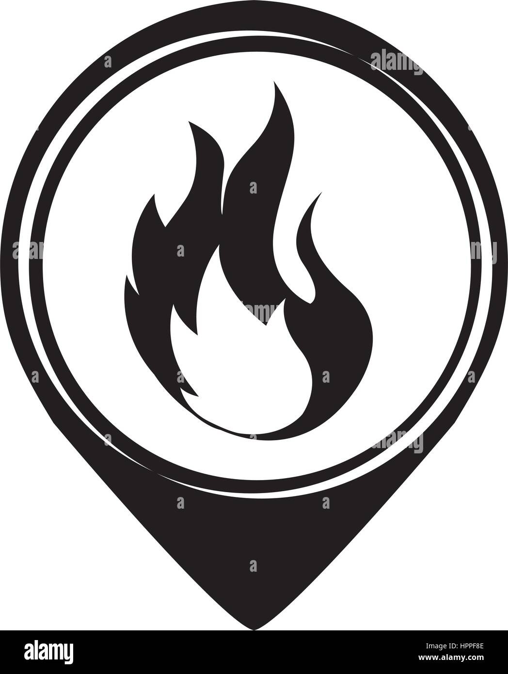 fire flame sign icon Stock Vector Image & Art - Alamy