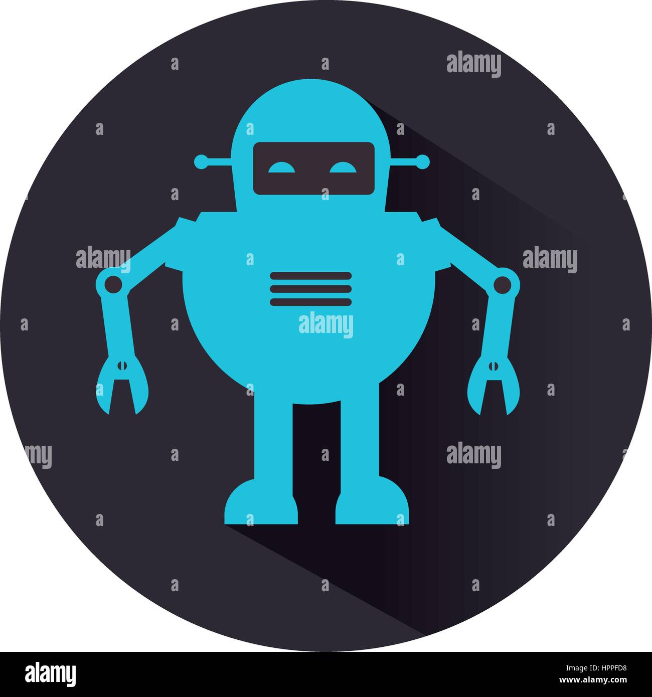 cute robot electronic character Stock Vector Image & Art - Alamy