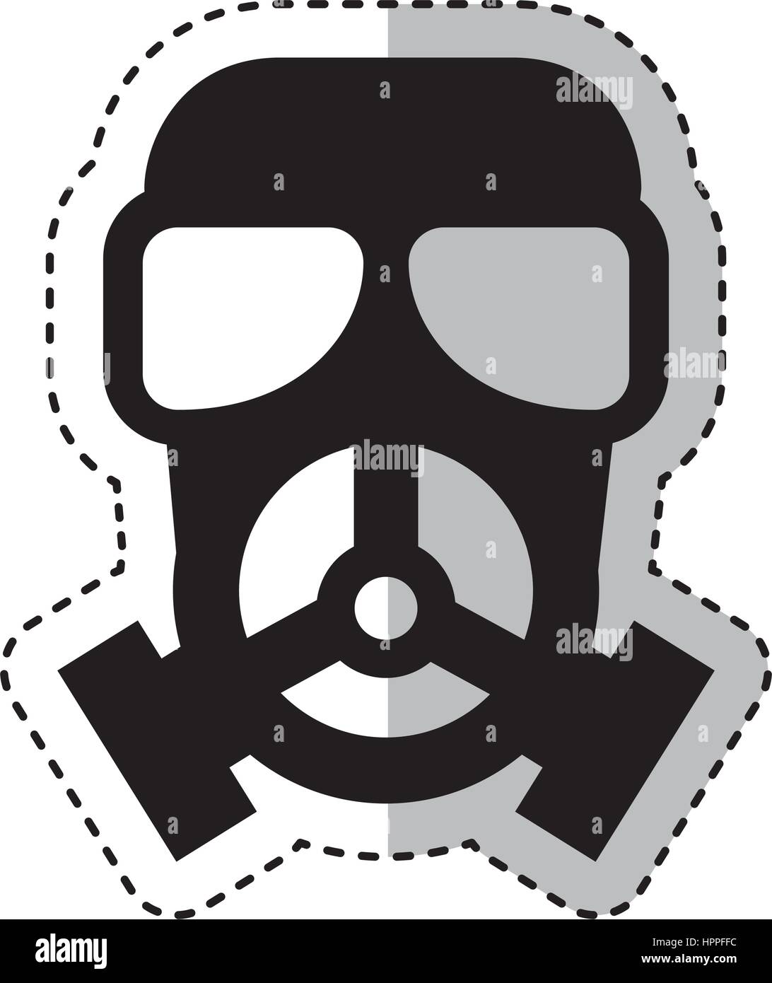 Nuclear mask isolated icon hi-res stock photography and images - Alamy