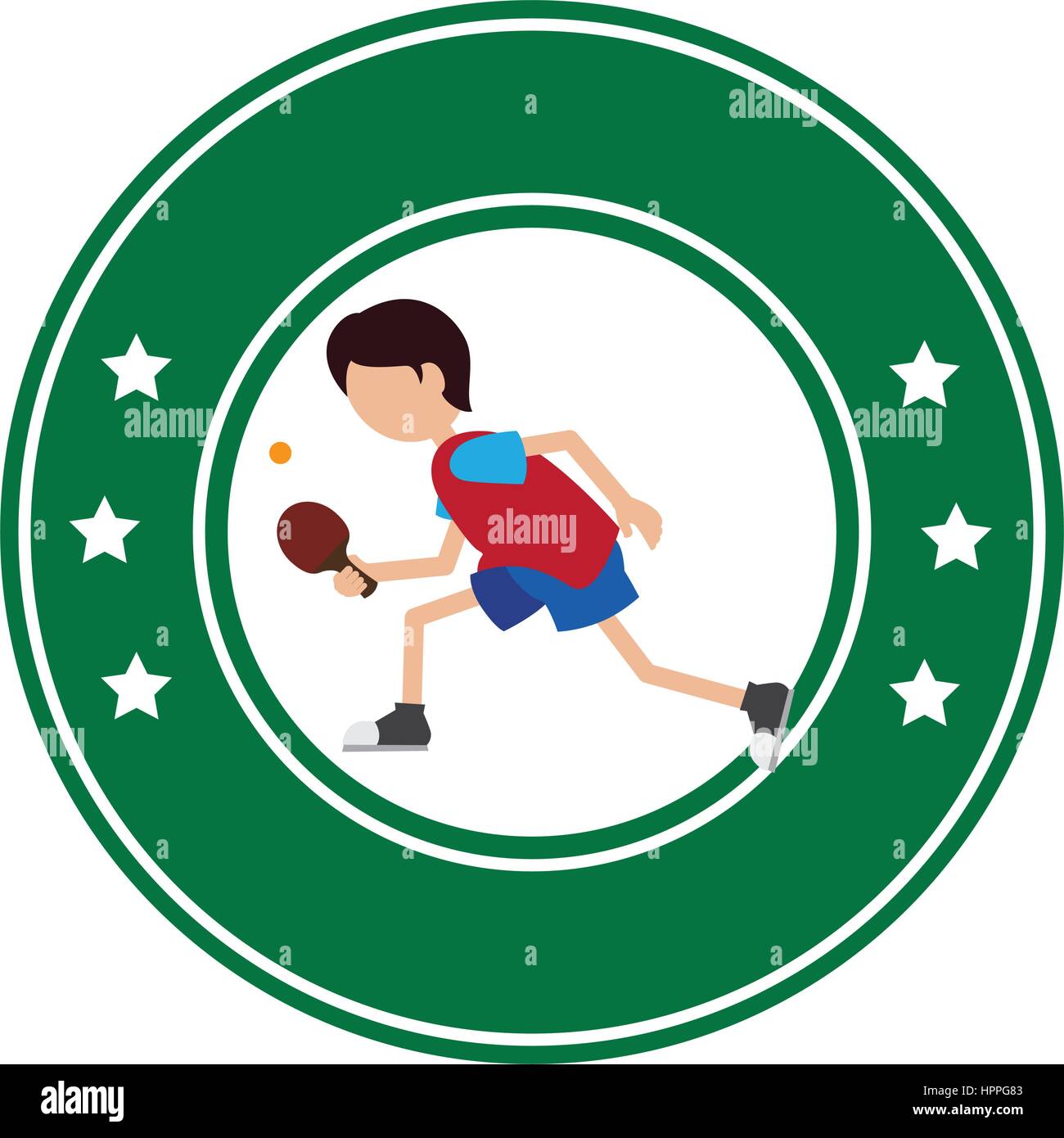 ping pong player avatar Stock Vector Image & Art - Alamy