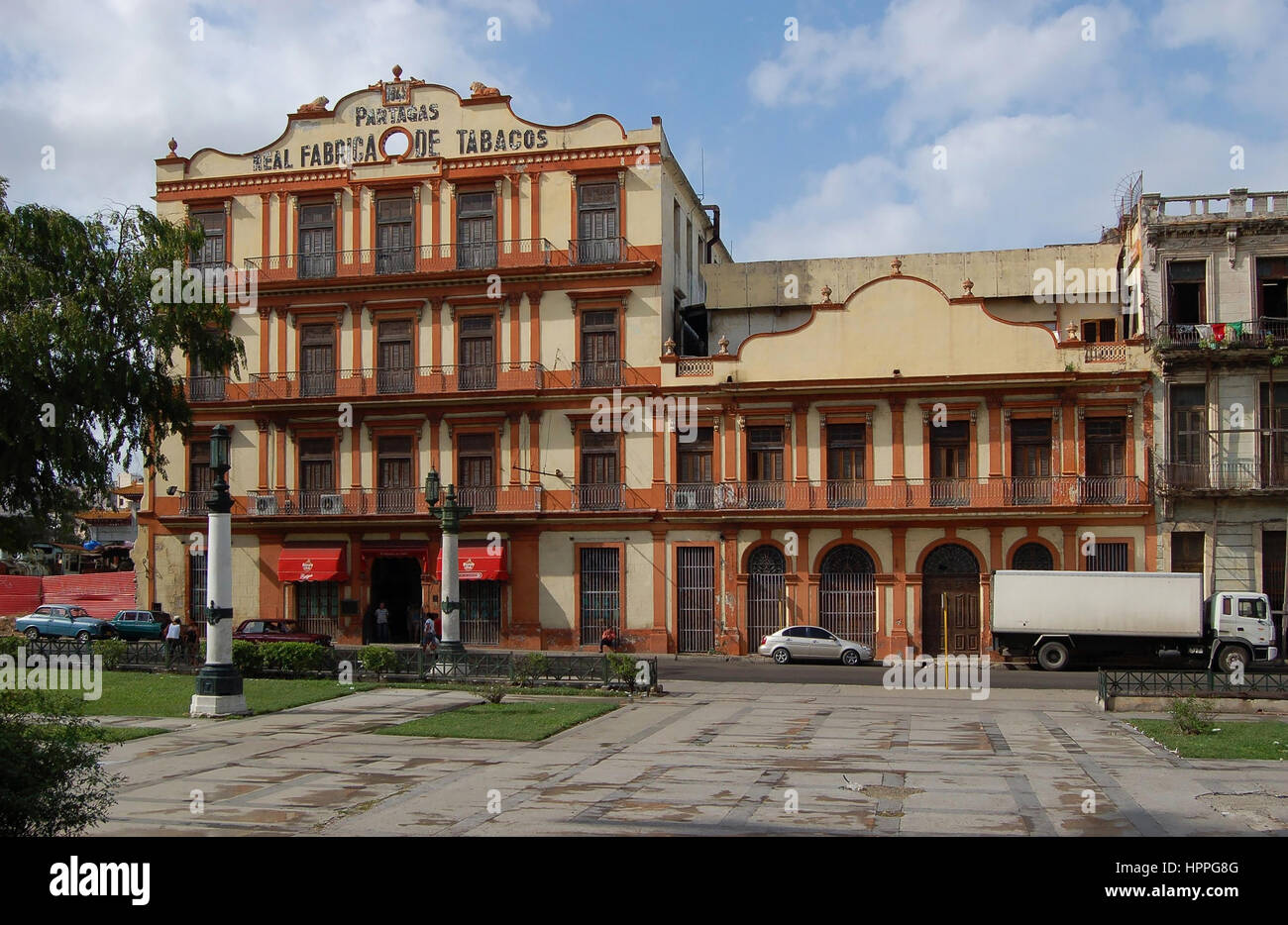 The Facade of 'Partagas', Cigar Factory , Centro Havana, Cuba Stock ...