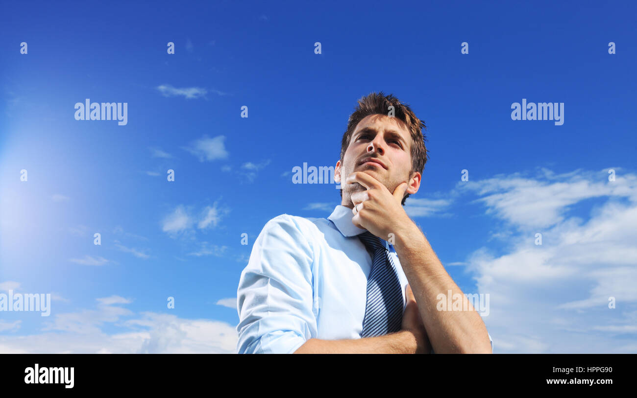 Portrait sky clouds looking up hi-res stock photography and images - Alamy