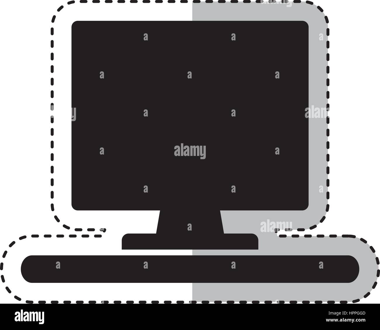 computer desktop workplace icon Stock Vector Image & Art - Alamy