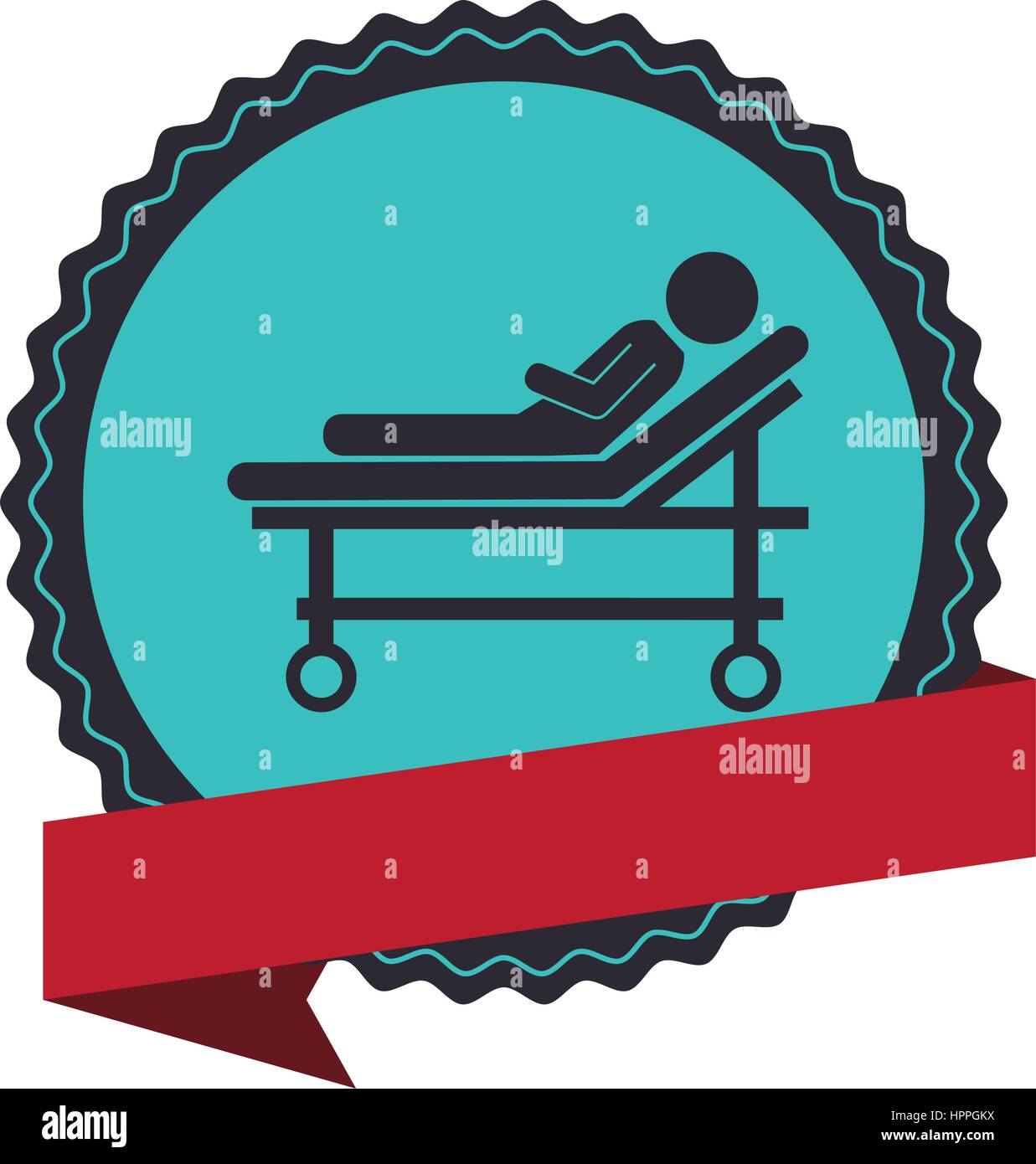 Bed wheels medical healthcare Stock Vector Images - Alamy