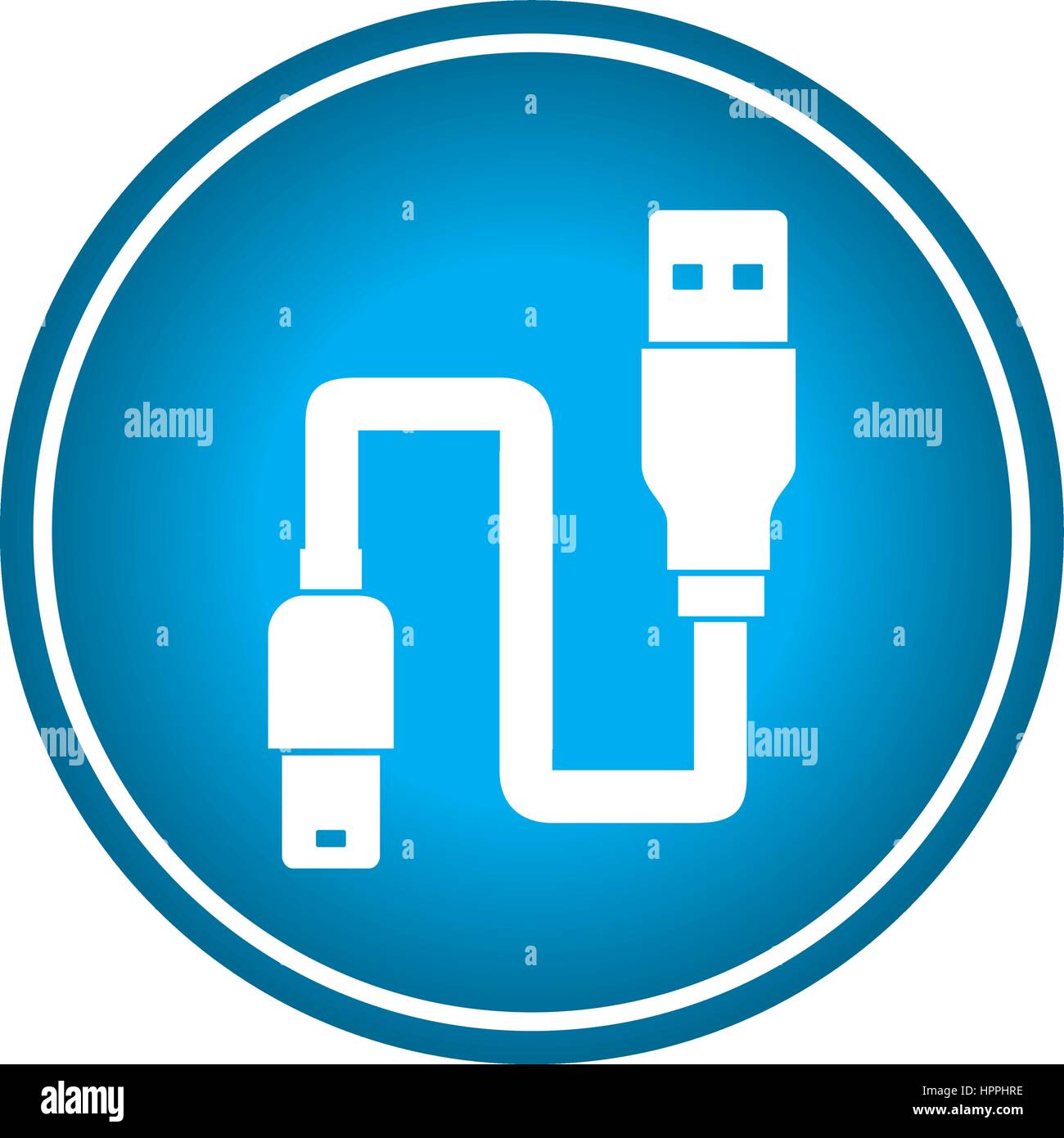 usb wire cable connection Stock Vector Image & Art - Alamy