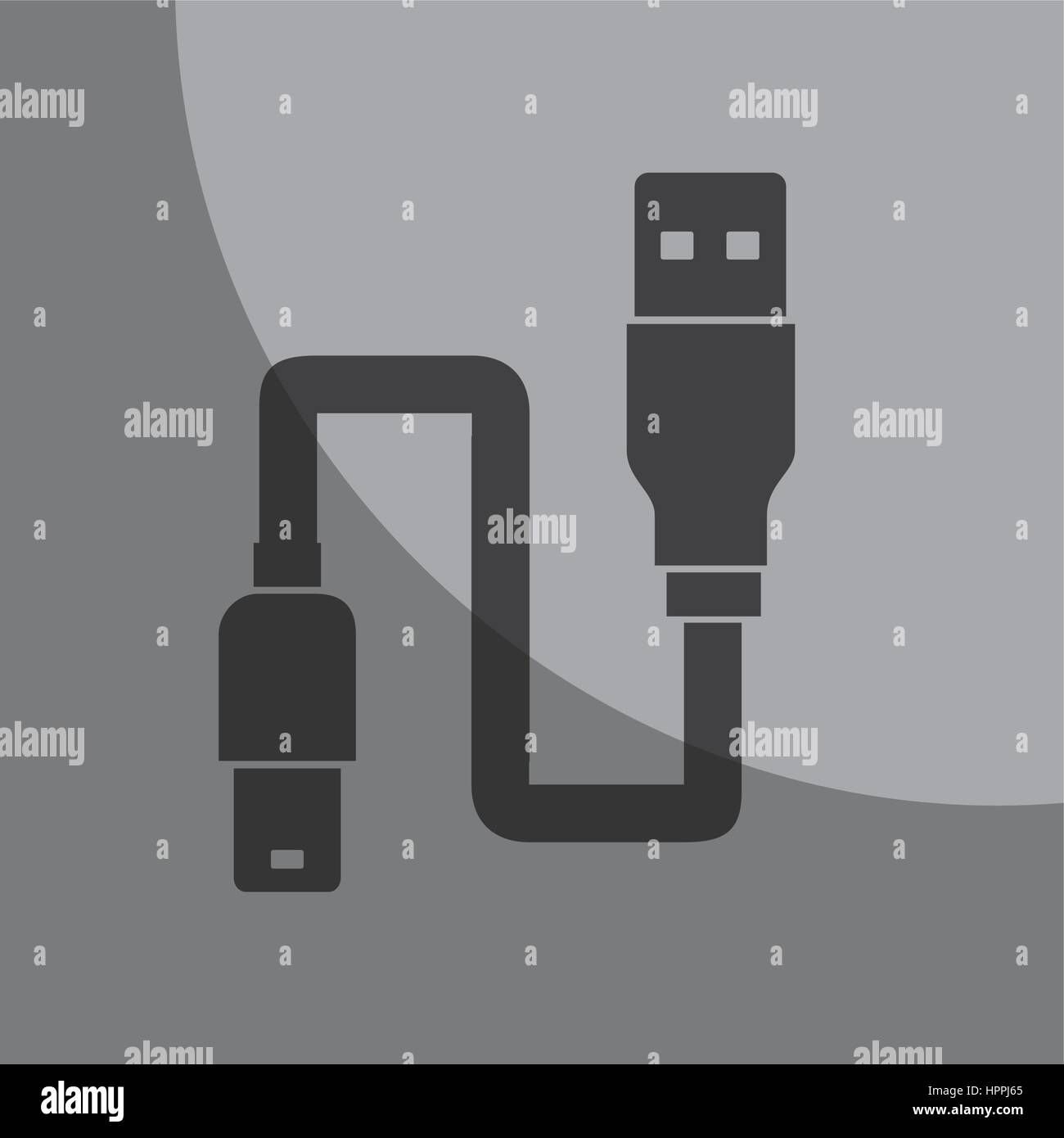 usb wire cable connection Stock Vector Image & Art - Alamy