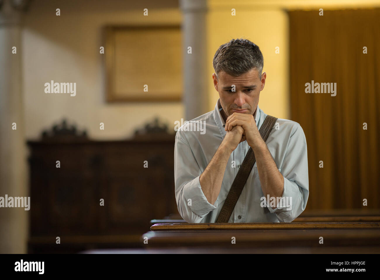Catholic kneeling pew hi-res stock photography and images - Alamy