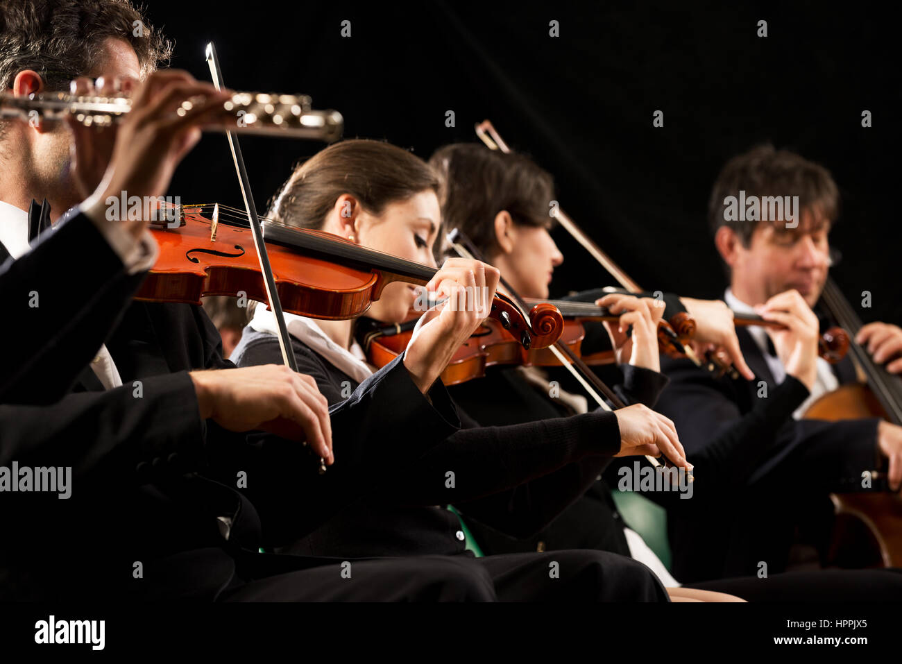 Symphony orchestra on stage hi-res stock photography and images - Alamy