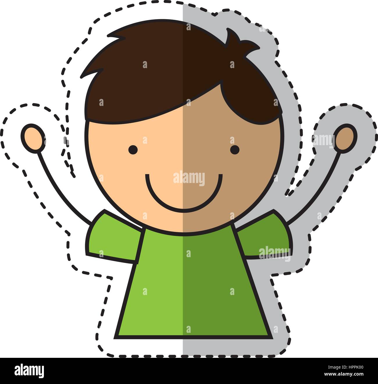 little boy drawing isolated icon Stock Vector Image & Art - Alamy