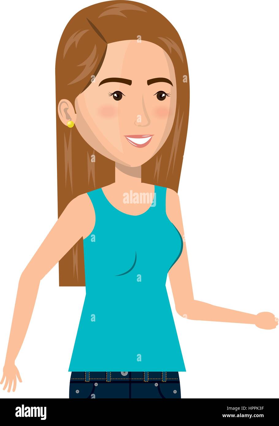 Caucasian half Stock Vector Images - Alamy