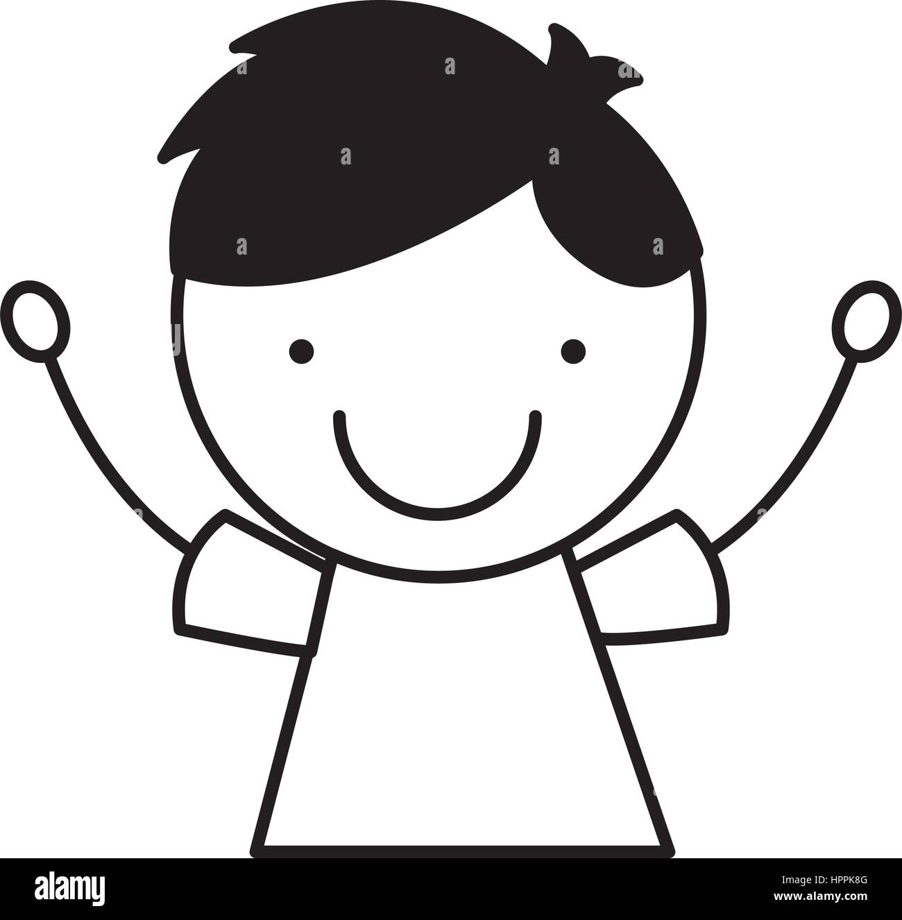 little boy drawing isolated icon Stock Vector Image & Art - Alamy