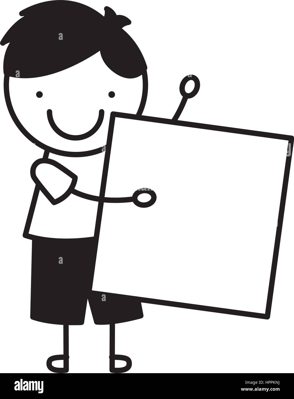 little boy drawing isolated icon Stock Vector Image & Art - Alamy