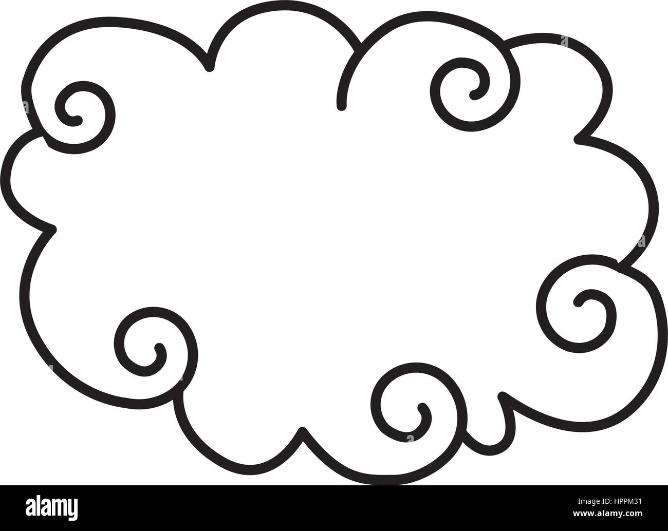 cute cloud drawing icon Stock Vector Image & Art - Alamy