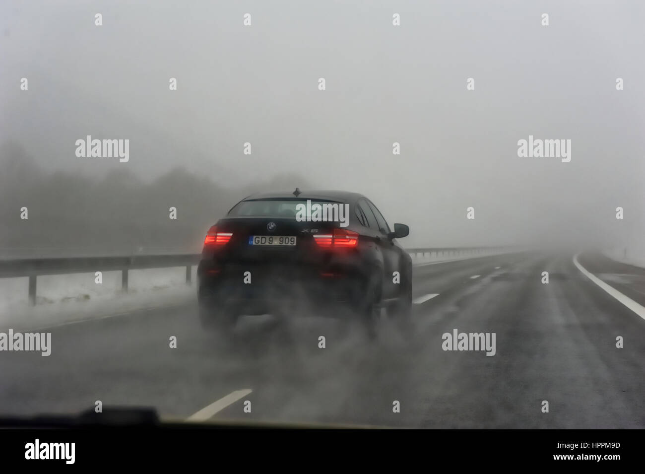 A1 Highway;E85;E67,Lithuania.Magistralinis kelias A1 .Lietuva ...