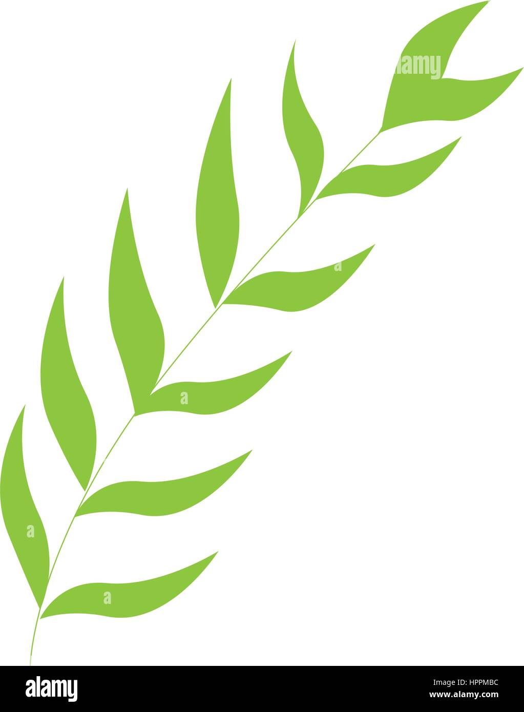 Multiple green leaves Stock Vector Images - Alamy