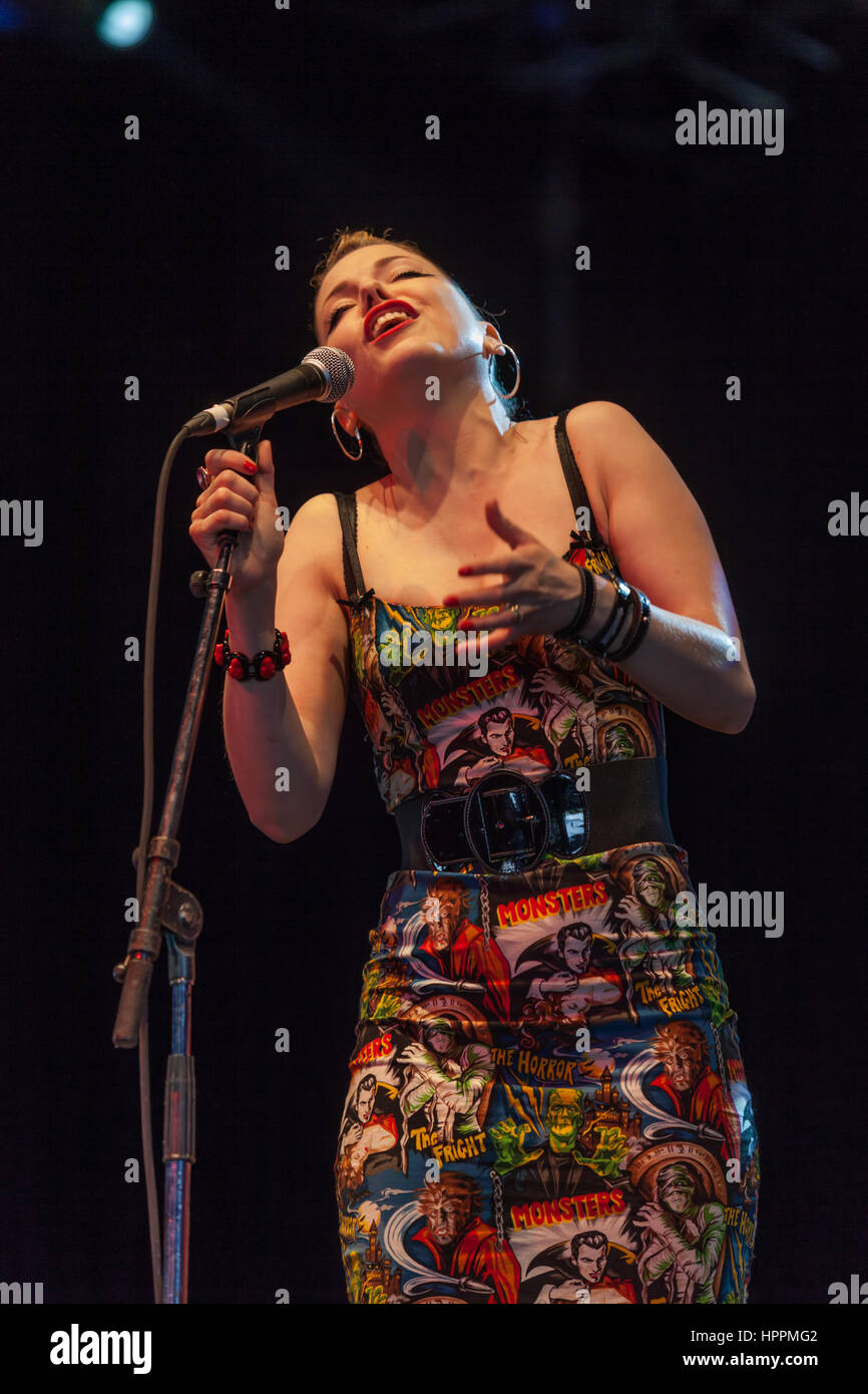 Imelda May, Irish rockabilly singer at Byron Bay Bluesfest, New South ...