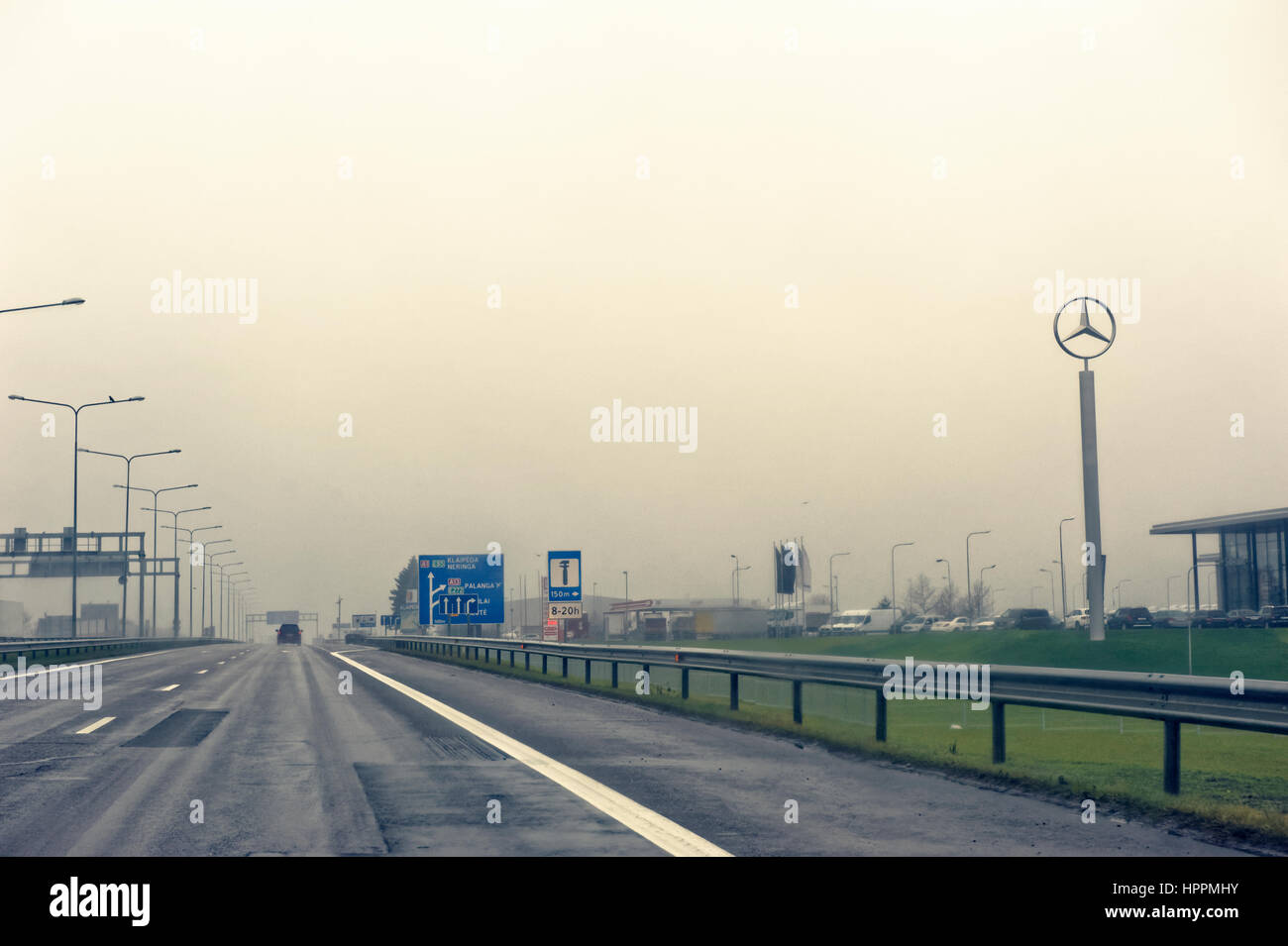 A1 Highway;E85;E67,Lithuania.Magistralinis kelias A1 .Lietuva ...