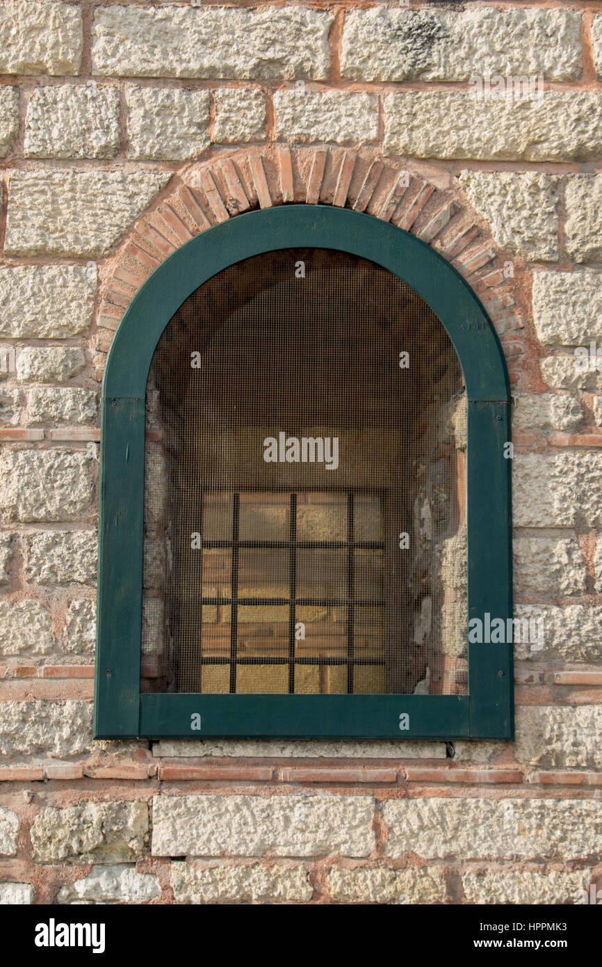 Old window Architecture from the Ottoman times In Istanbul Stock Photo ...