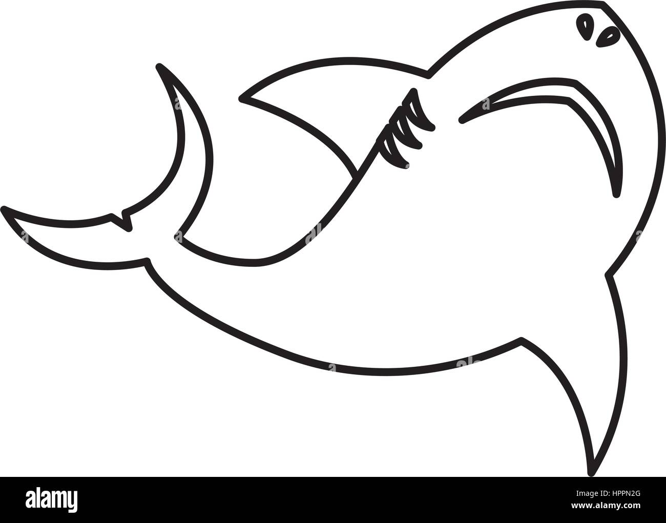 shark silhouette alert icon Stock Vector Image & Art - Alamy