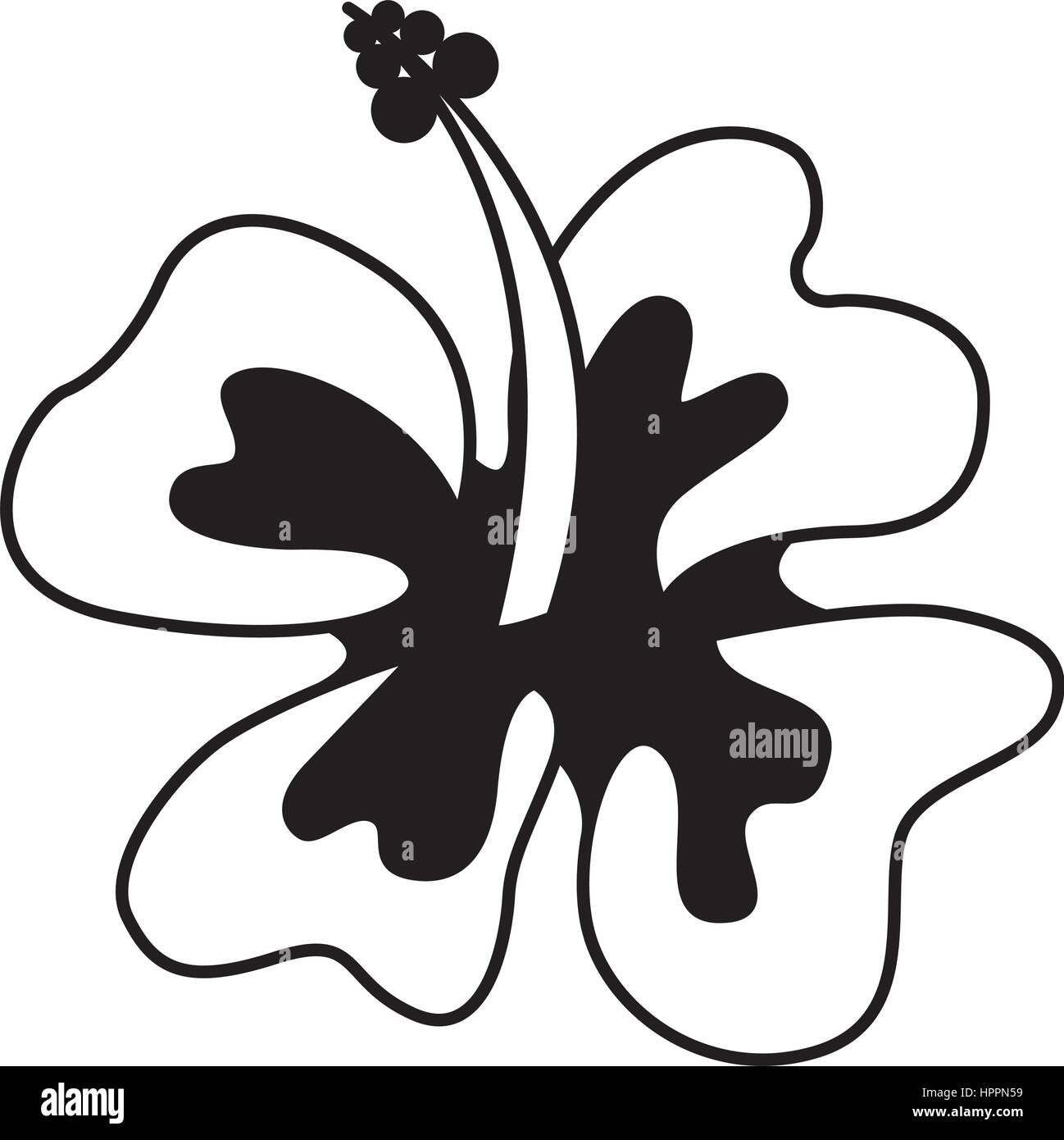 hawaii cute flower icon Stock Vector Image & Art - Alamy