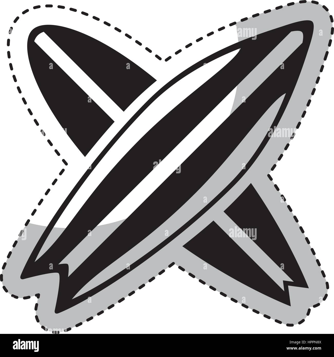 surf board isolated icon Stock Vector Image & Art - Alamy