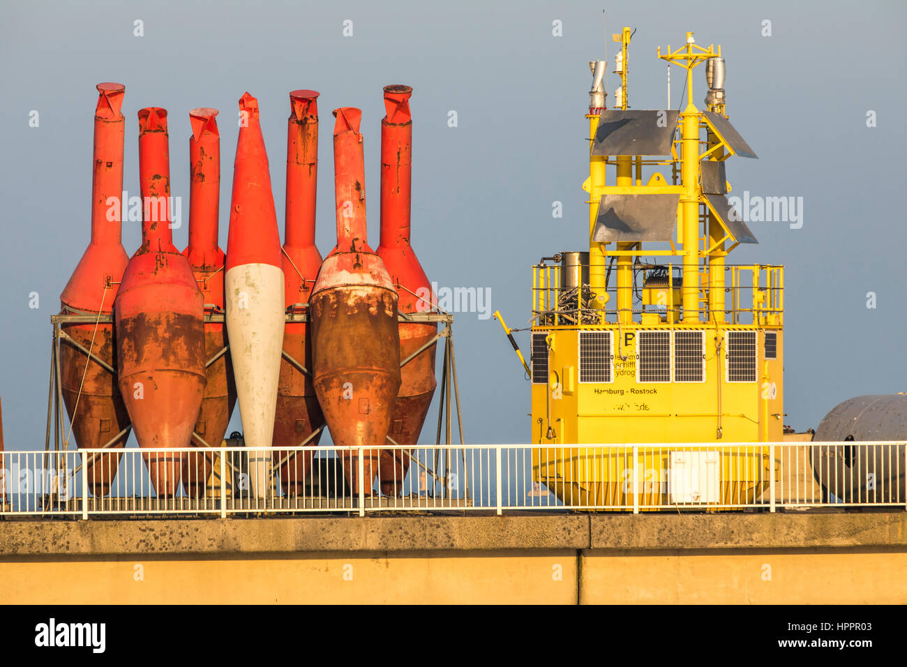 Sea marker, buoy age, navigation marks, buoys, maintenance area of the ...