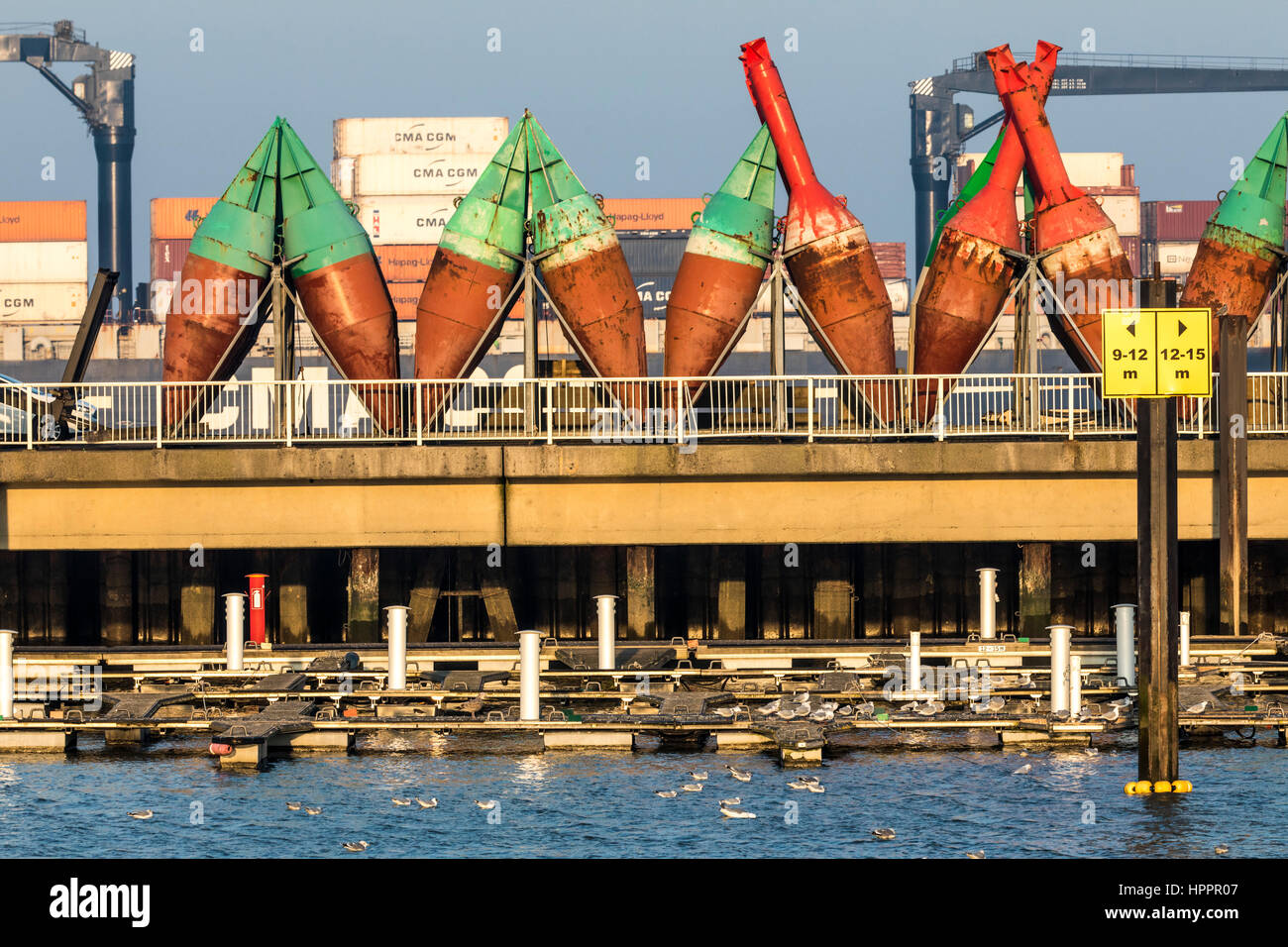Sea marker, buoy age, navigation marks, buoys, maintenance area of the ...