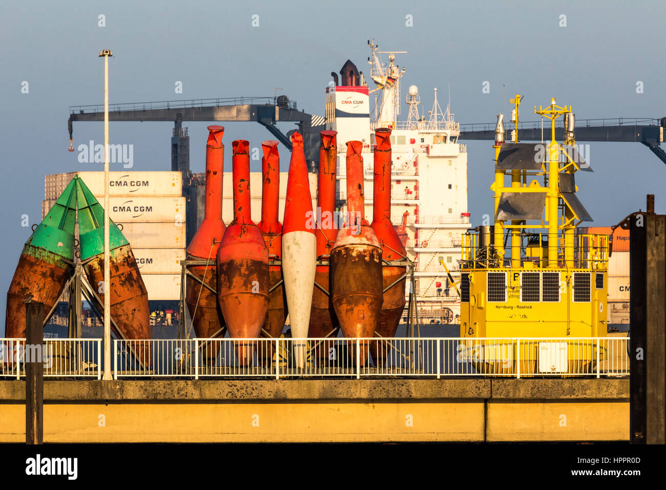 Sea marker, buoy age, navigation marks, buoys, maintenance area of the ...