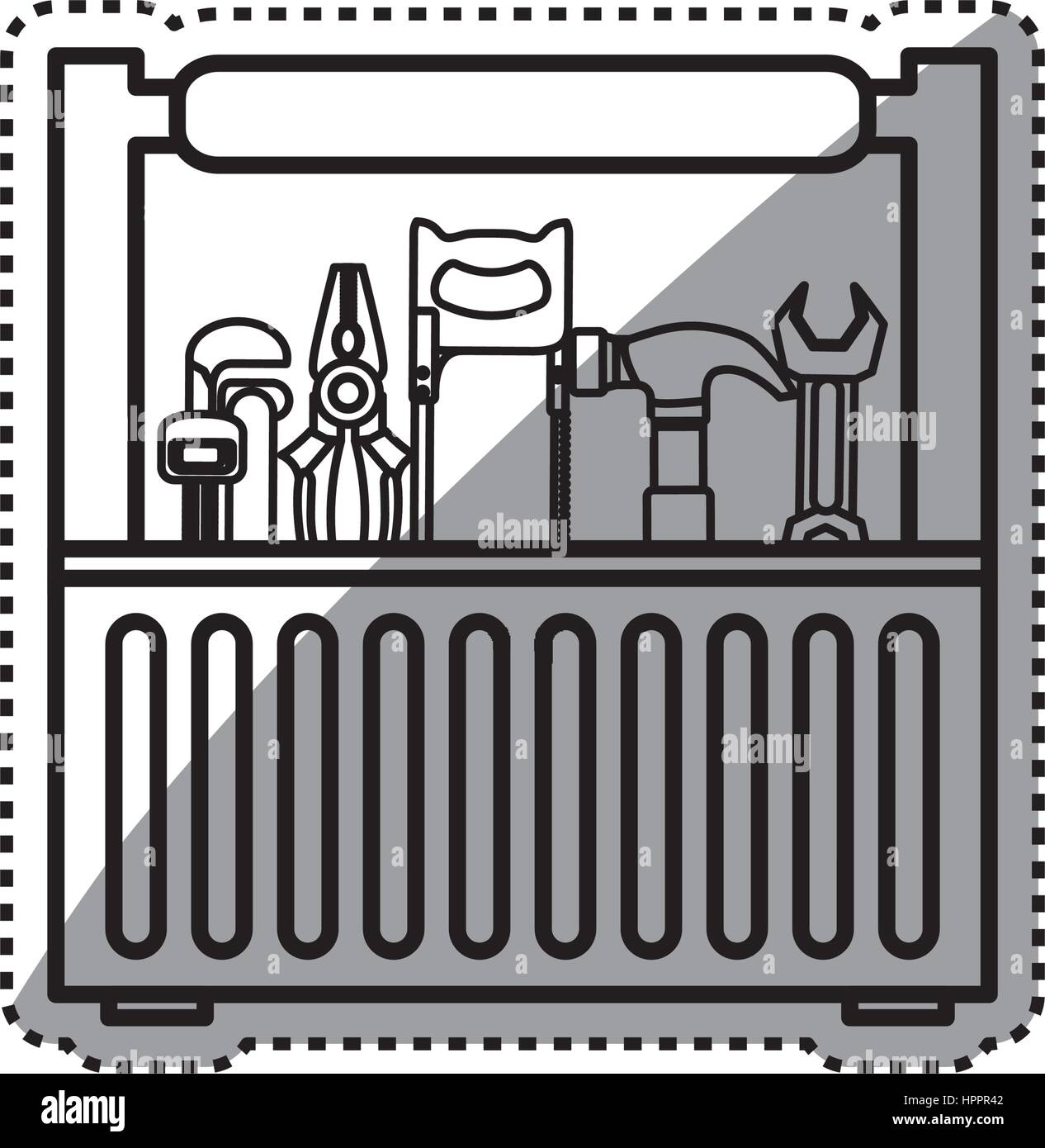 Tools kit box Stock Vector Image & Art - Alamy
