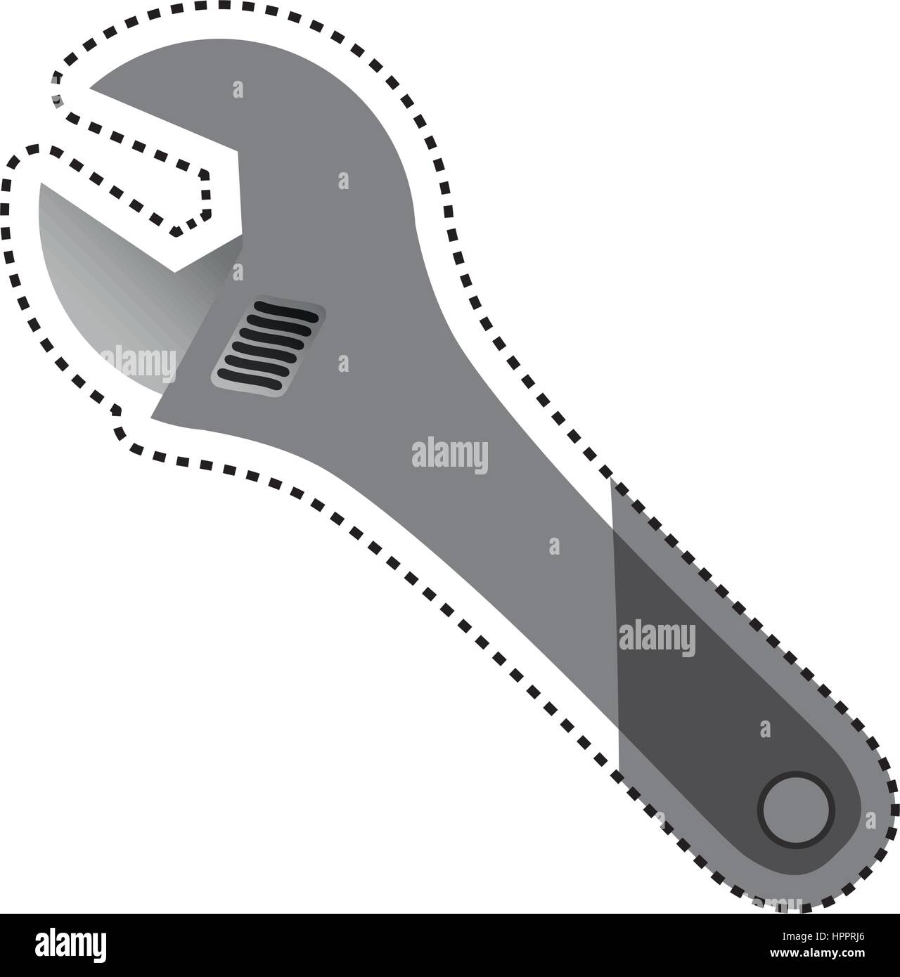 Wrench construction tool Stock Vector Image & Art - Alamy