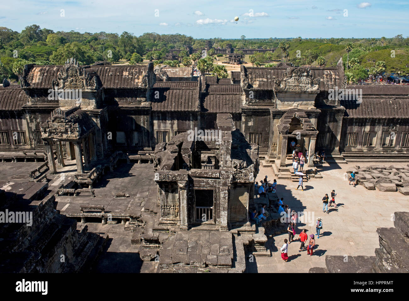 Angkor wat aerial hi-res stock photography and images - Alamy