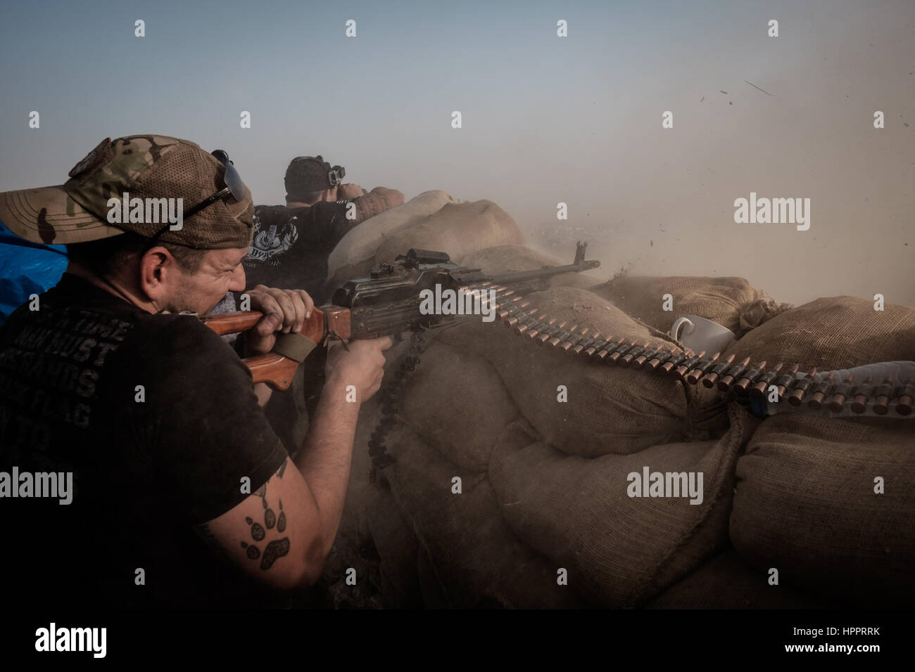Joshua engage Islamic State targets with a PKM Machine Gun while his ...