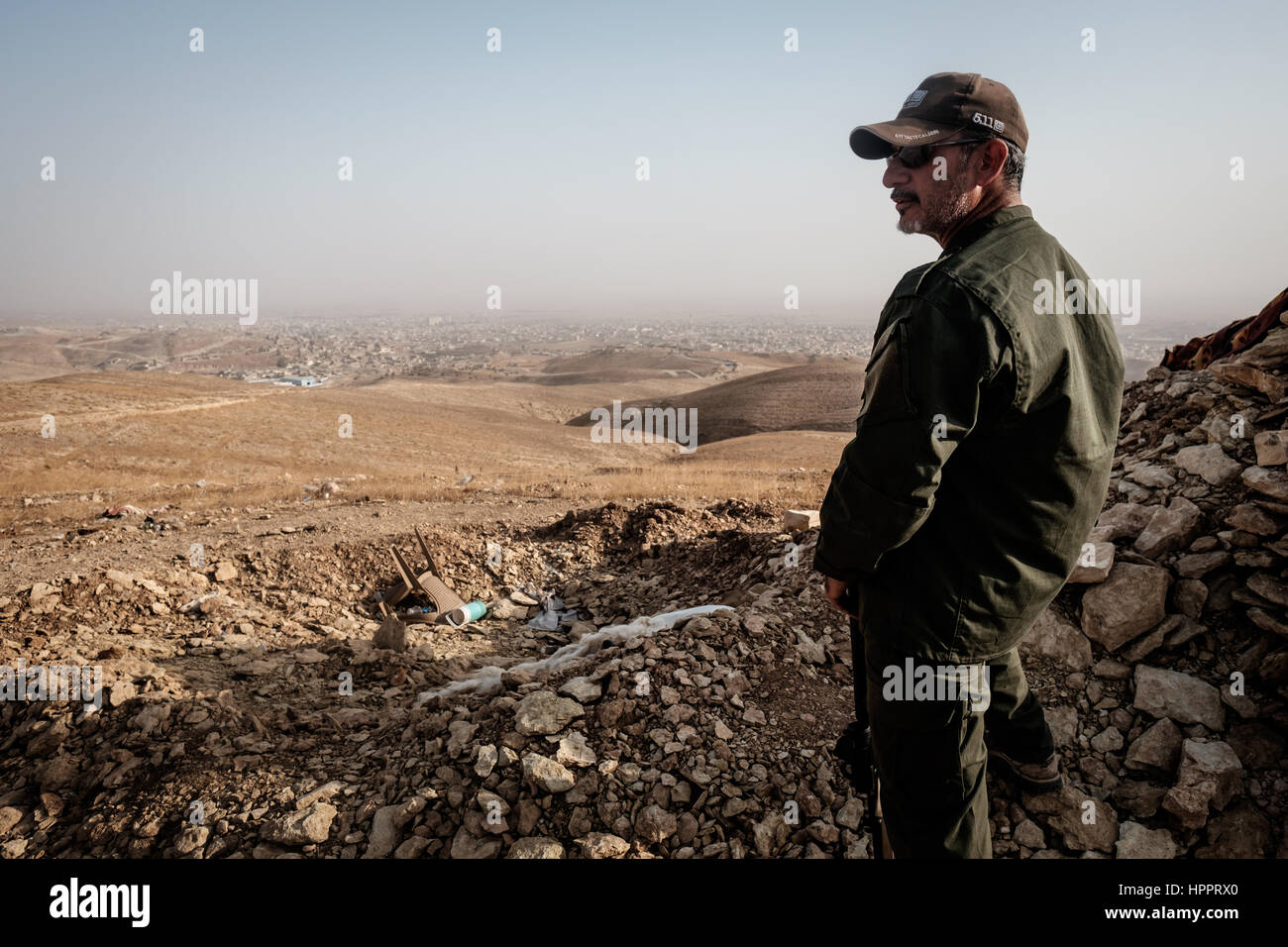 western Volunteer fighter Harry Martinez looking out from a fighting ...