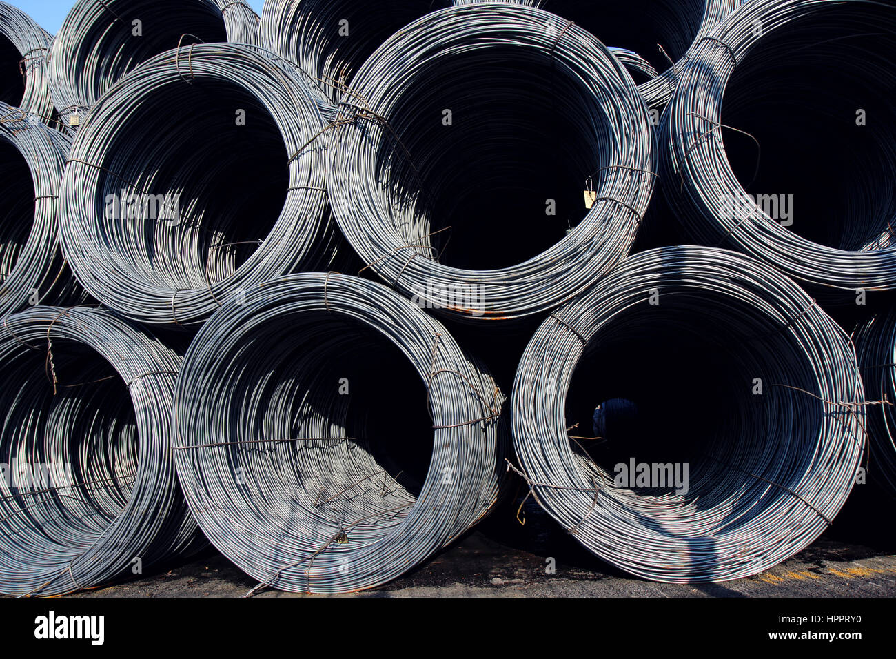 Steel coil stack hi-res stock photography and images - Alamy