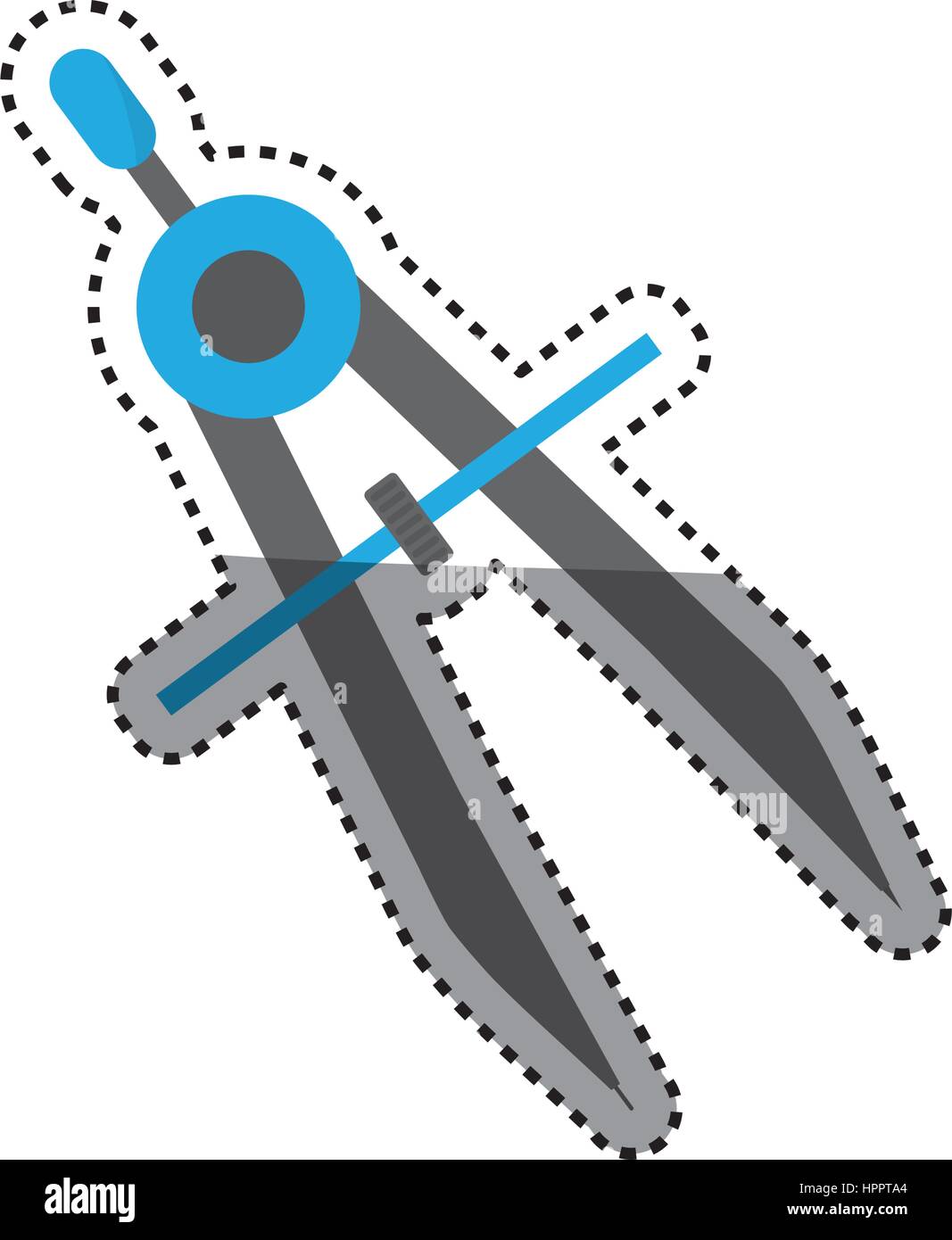 Cut circle compass Cut Out Stock Images & Pictures - Alamy