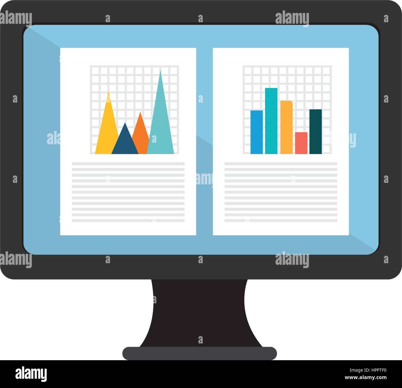 statistic graph report Stock Vector Image & Art - Alamy