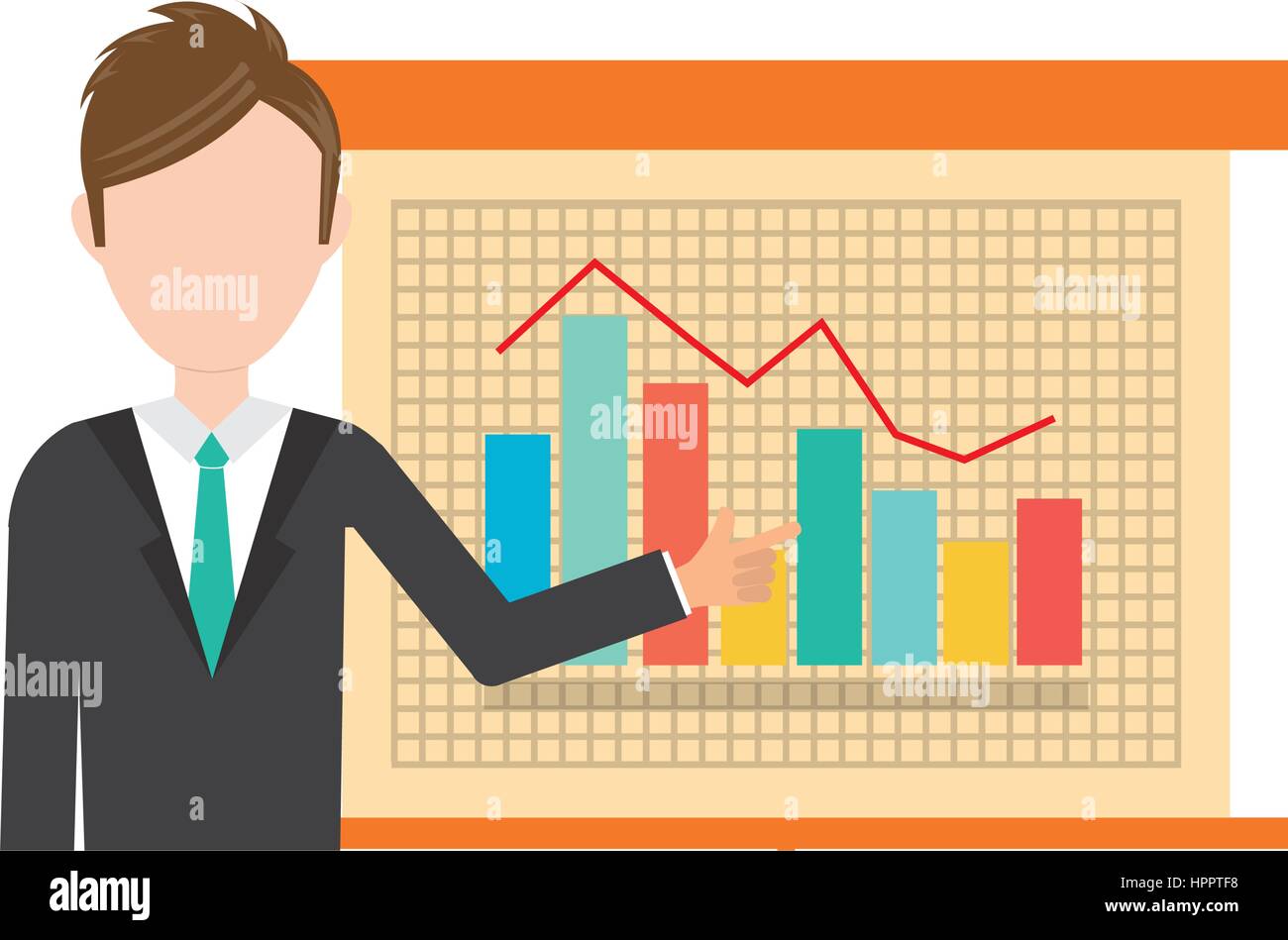 statistic graph report Stock Vector Image & Art - Alamy