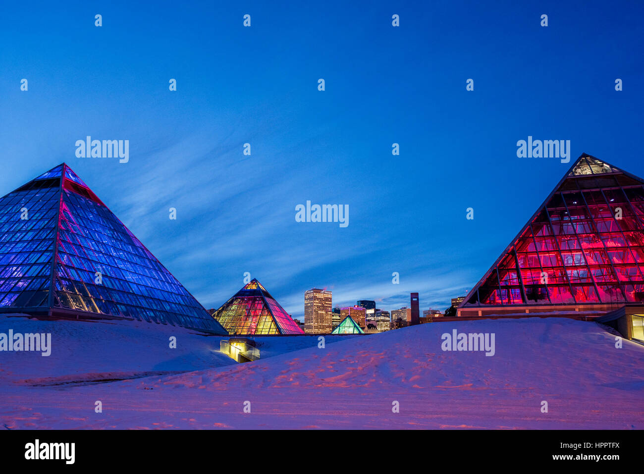 Muttart conservatory pyramids hi-res stock photography and images - Alamy