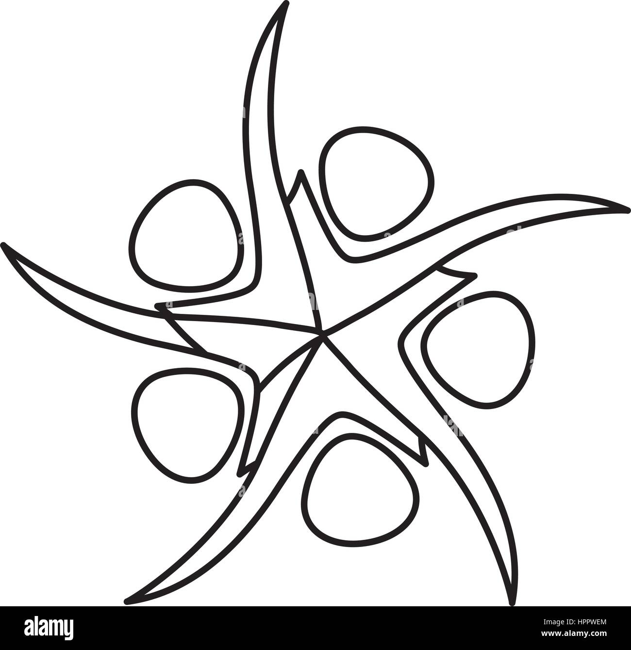 Abstract people symbol Stock Vector Image & Art - Alamy