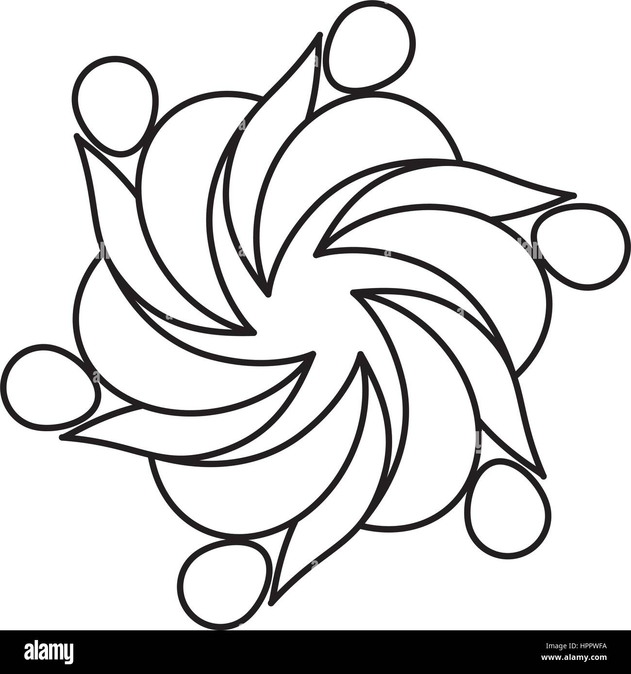Abstract people symbol Stock Vector Image & Art - Alamy