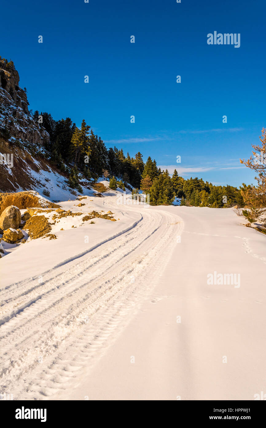 Road in ziria mountain hi-res stock photography and images - Alamy