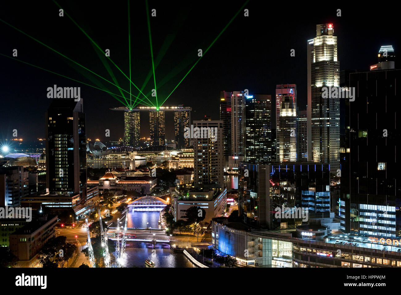 View over marina bay sands hi-res stock photography and images - Alamy