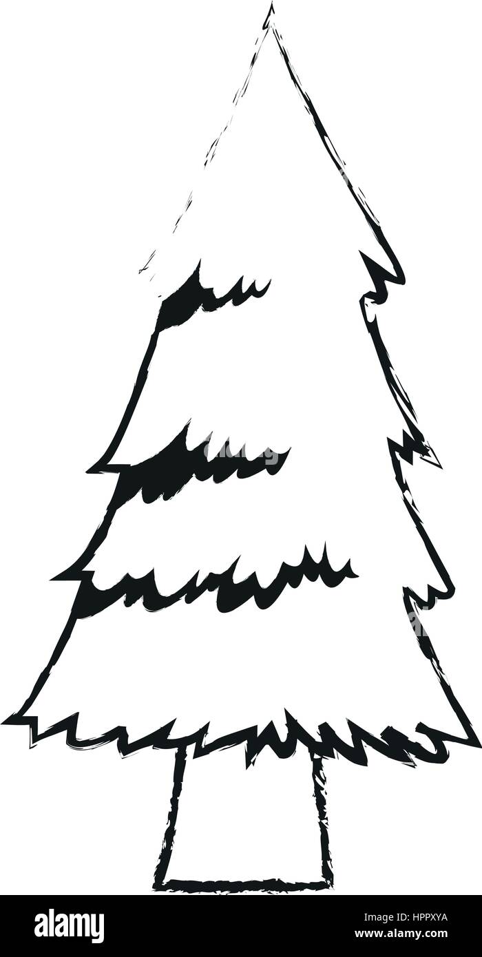 Winter trees misty Stock Vector Images - Alamy