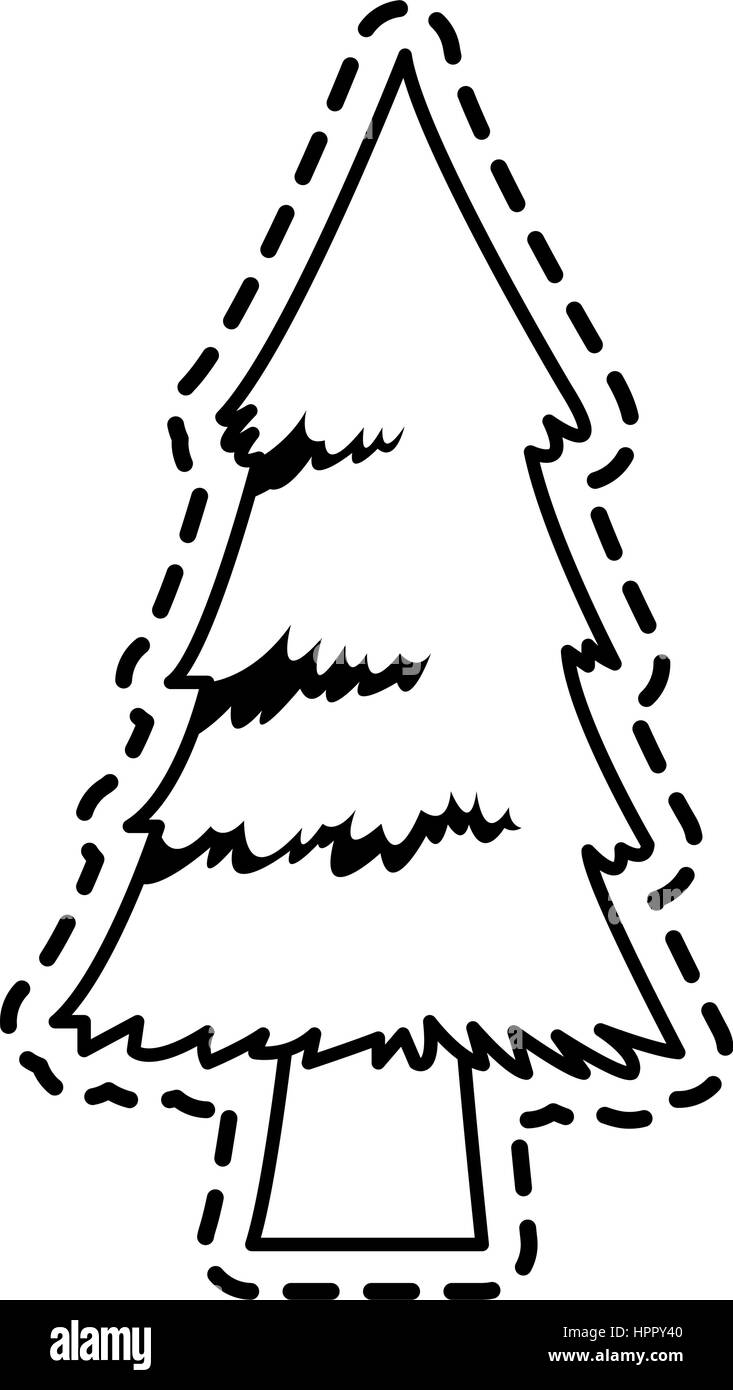 Winter trees misty Stock Vector Images - Alamy