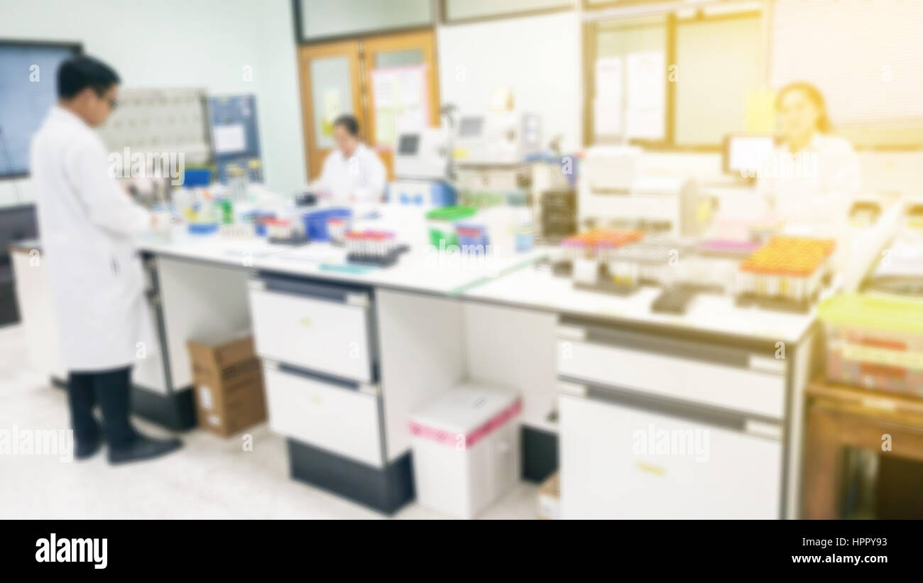 Laboratory workers research blur hi-res stock photography and images ...