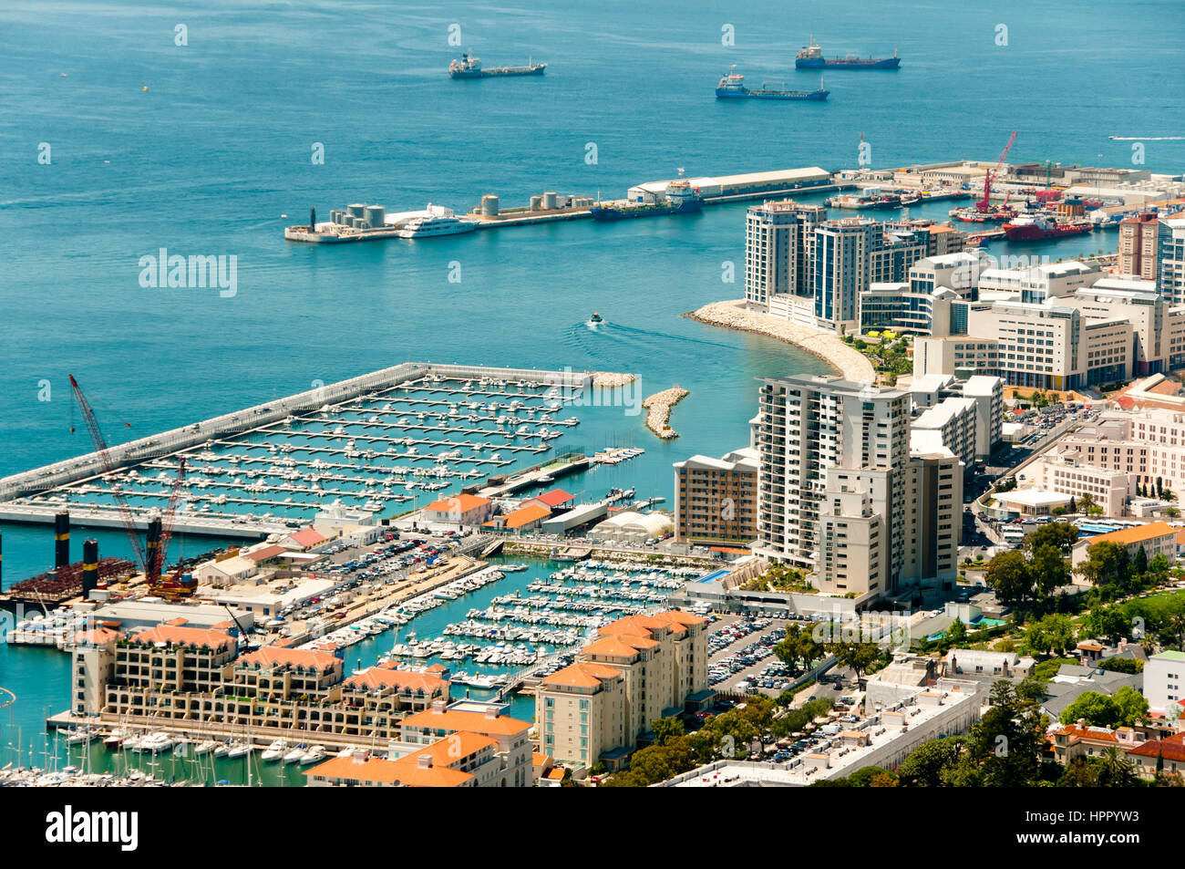 West Side of Gibraltar City Stock Photo - Alamy